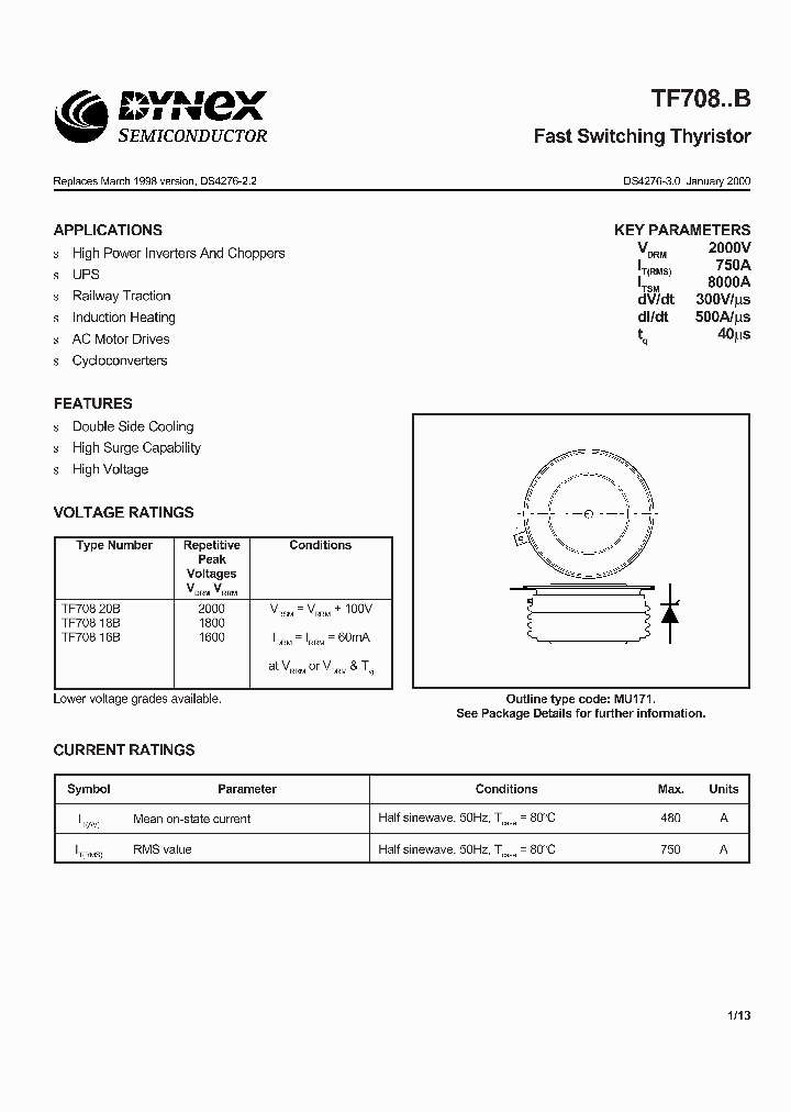 TF70816B_259151.PDF Datasheet Download --- IC-ON-LINE