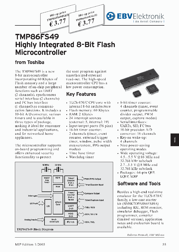 TMP86FS49_253020.PDF Datasheet Download --- IC-ON-LINE