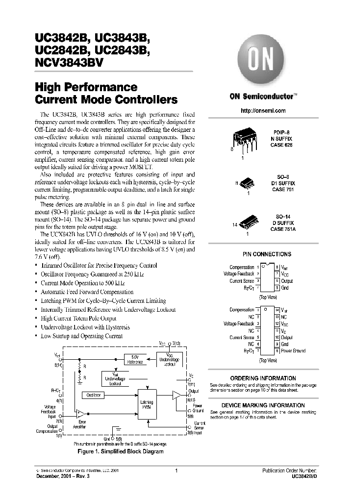 UC3842B_302568.PDF Datasheet Download --- IC-ON-LINE