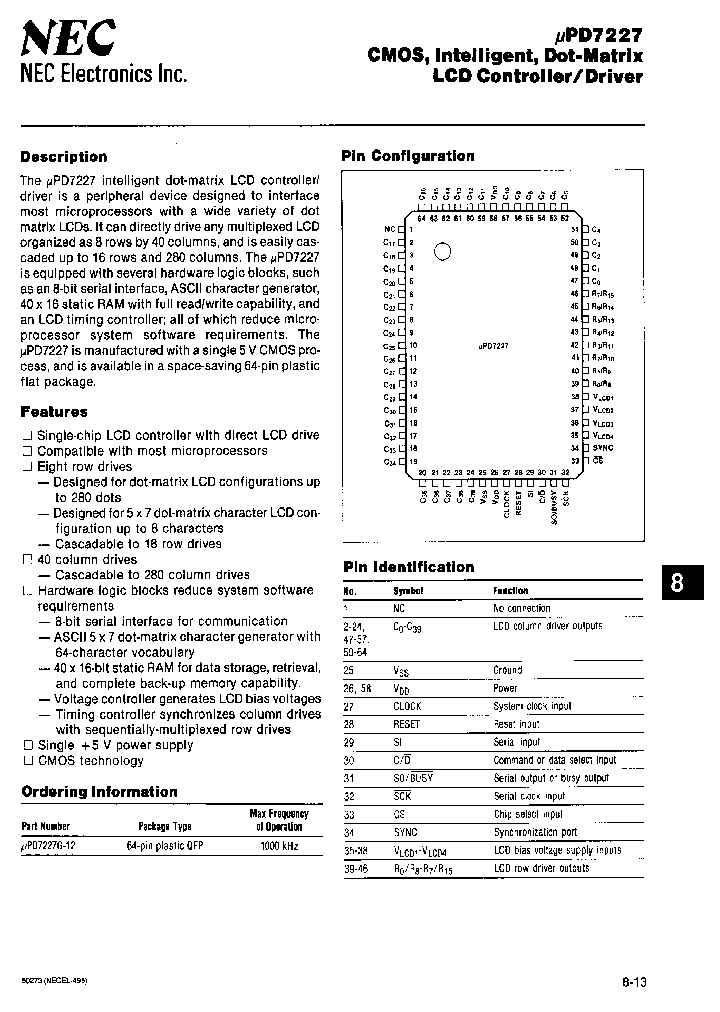 UPD7227_246662.PDF Datasheet Download --- IC-ON-LINE