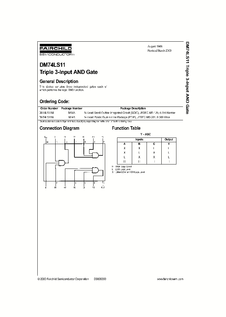 74LS11_236401.PDF Datasheet Download --- IC-ON-LINE