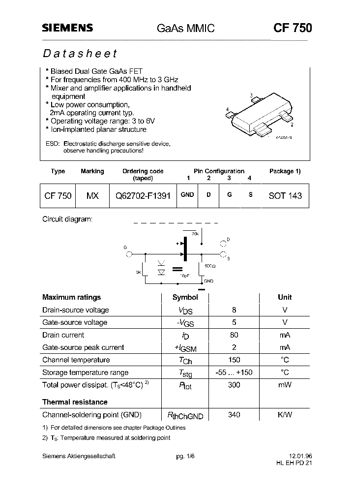 CF750_220414.PDF Datasheet Download --- IC-ON-LINE