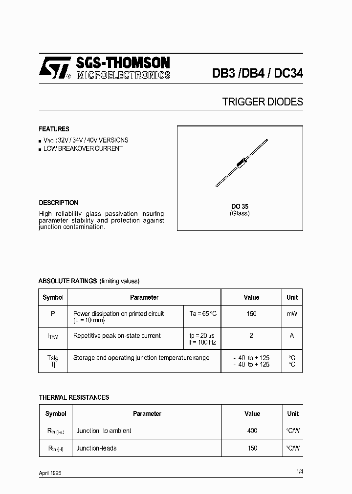 DB4_224009.PDF Datasheet Download --- IC-ON-LINE