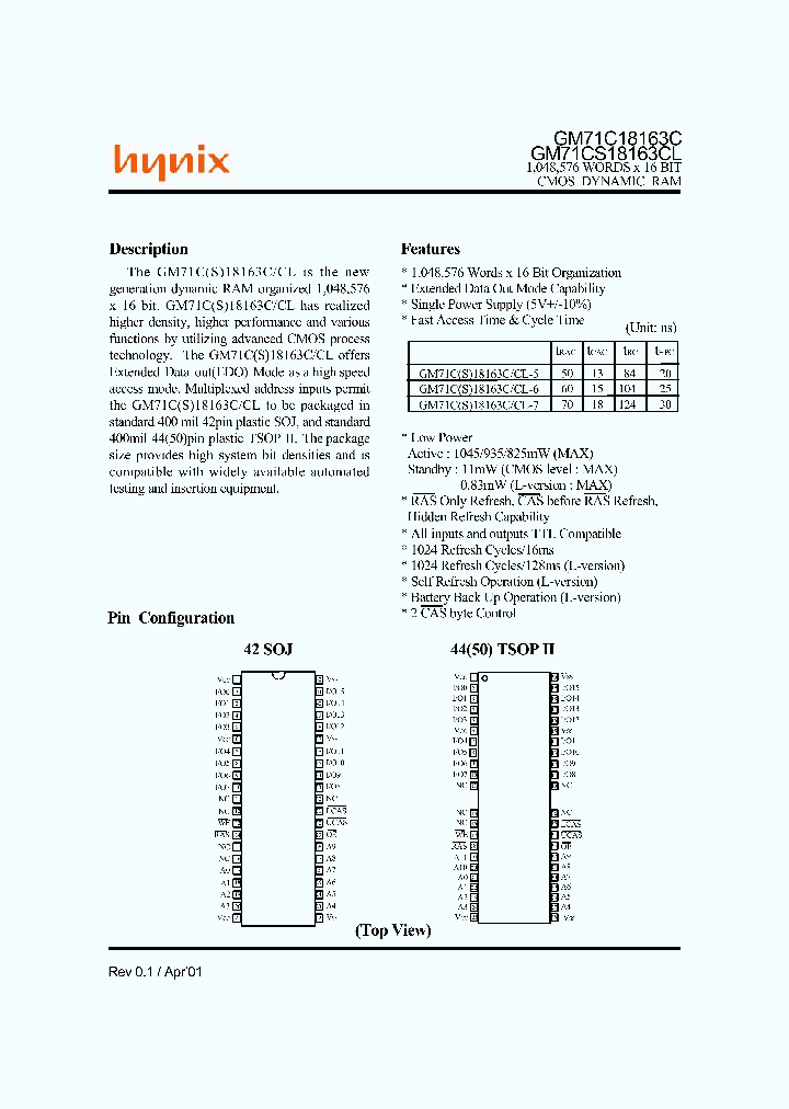 GM71C18163C_244748.PDF Datasheet Download --- IC-ON-LINE