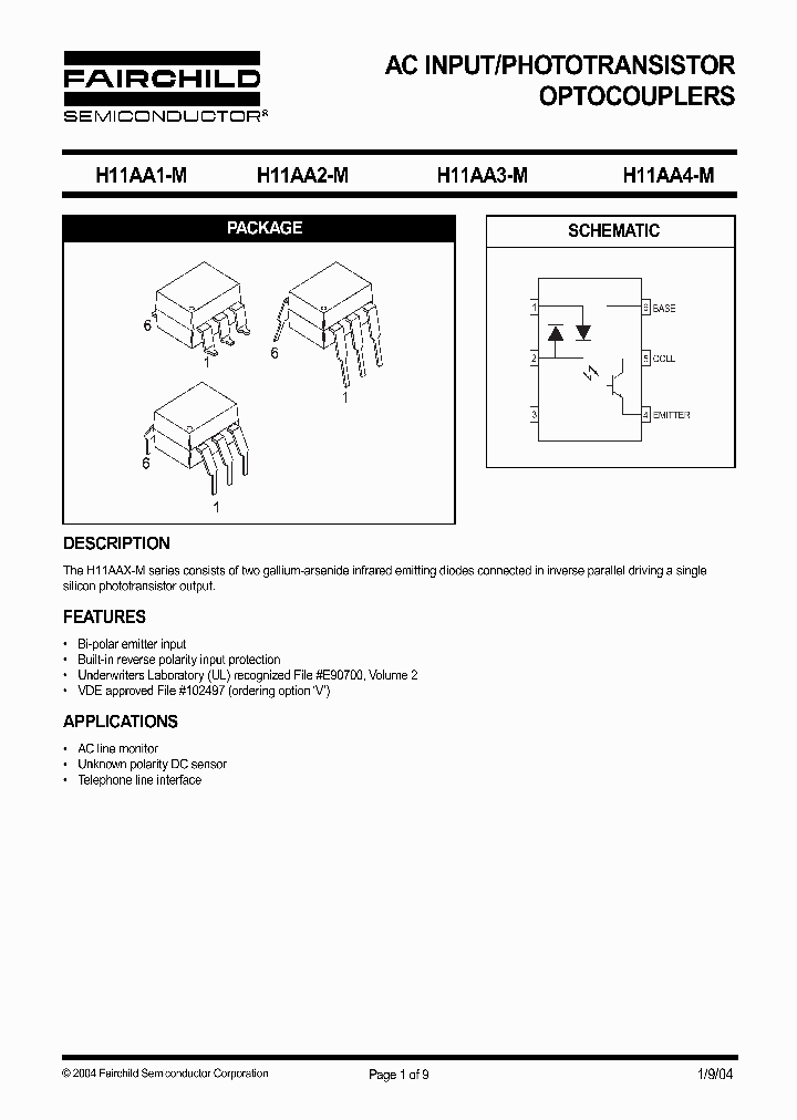 H11AA1-M_242144.PDF Datasheet Download --- IC-ON-LINE