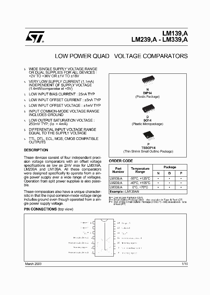 LM339A_245284.PDF Datasheet Download --- IC-ON-LINE