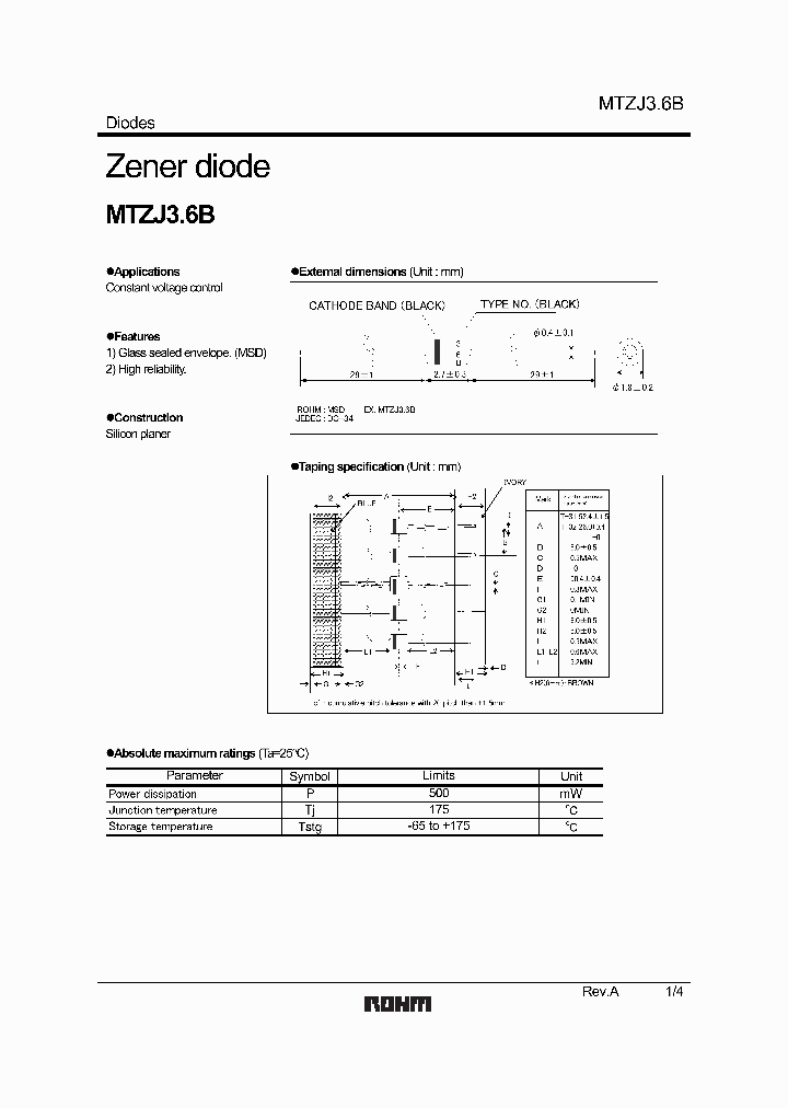 MTZJ10B_241507.PDF Datasheet Download --- IC-ON-LINE