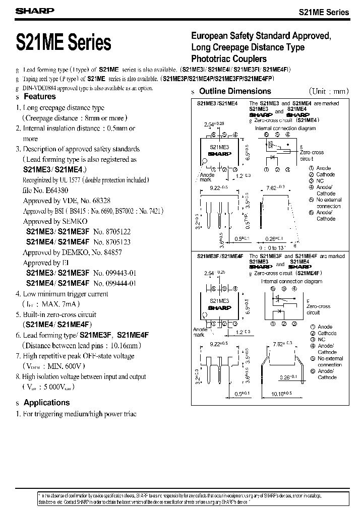 S21ME3NBSP_196447.PDF Datasheet Download --- IC-ON-LINE