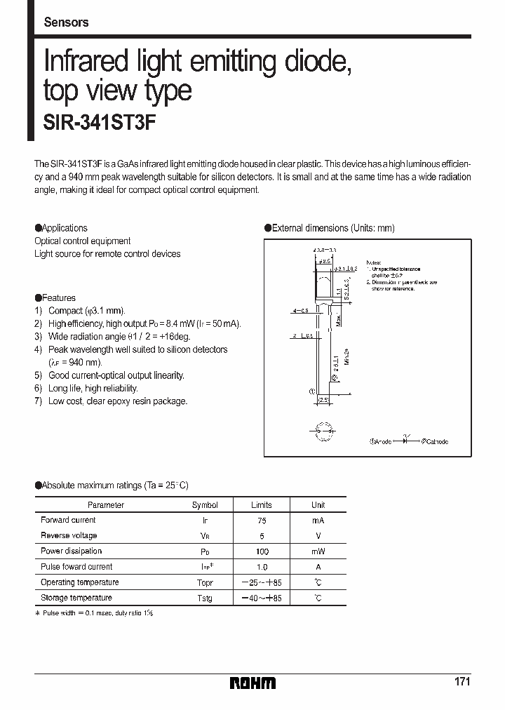SIR-341ST3F_244575.PDF Datasheet Download --- IC-ON-LINE