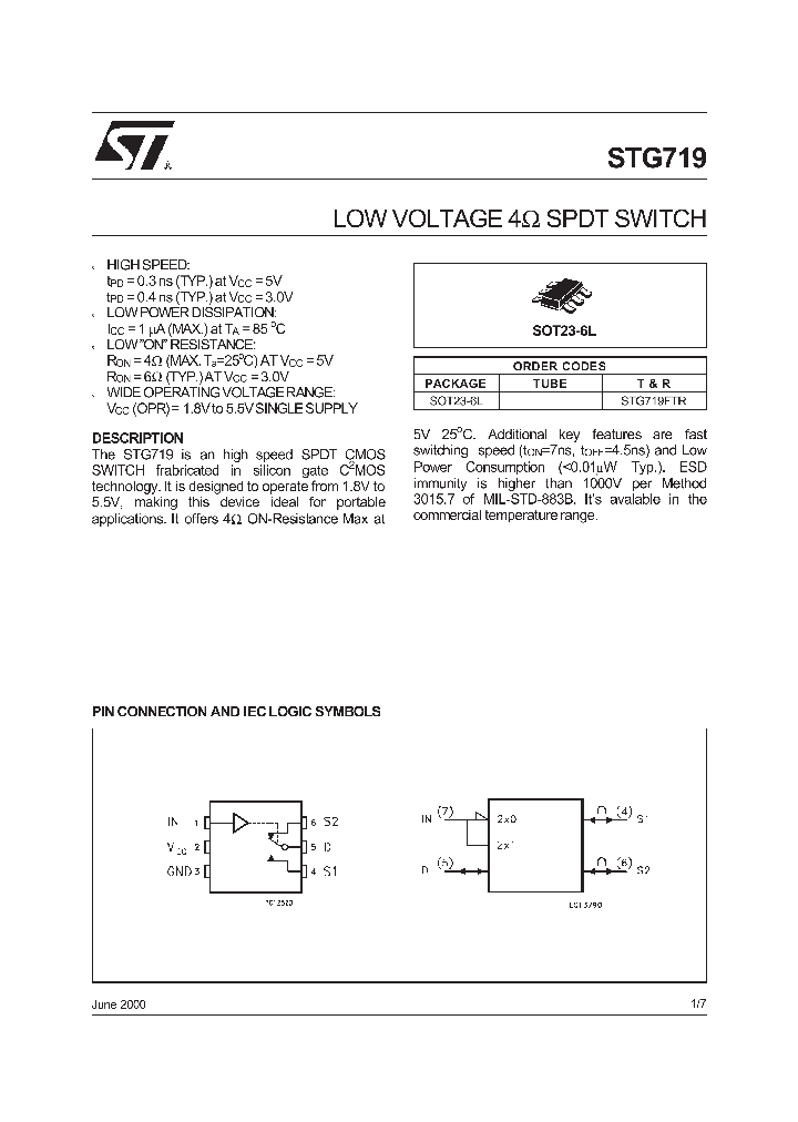 STG719_239936.PDF Datasheet Download --- IC-ON-LINE