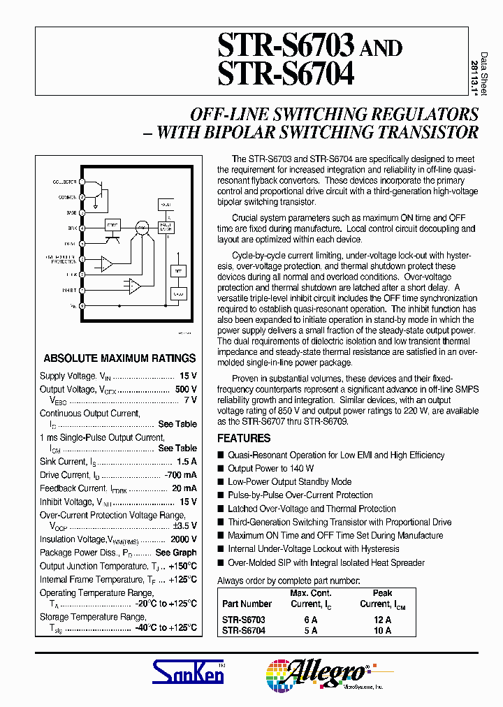 STRS6703_219591.PDF Datasheet Download --- IC-ON-LINE