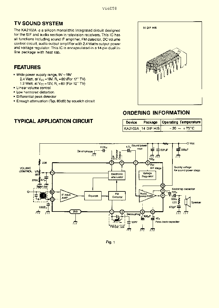 KA2102A_236758.PDF Datasheet Download --- IC-ON-LINE