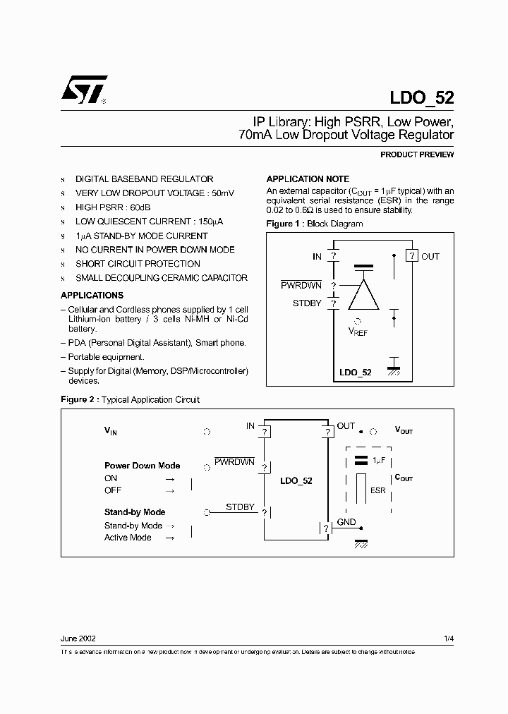 LDO52_225124.PDF Datasheet Download --- IC-ON-LINE
