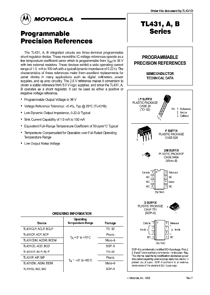 TL431CD_37172.PDF Datasheet Download --- IC-ON-LINE