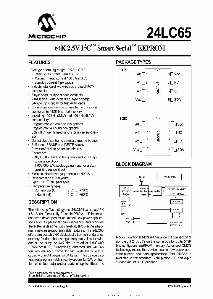 24LC65_185715.PDF Datasheet Download --- IC-ON-LINE