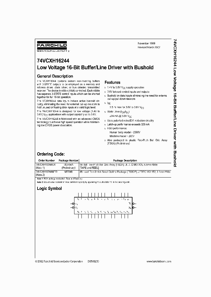 74VCXH16244_322761.PDF Datasheet Download --- IC-ON-LINE