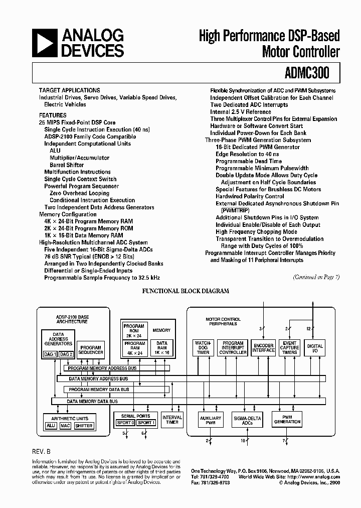 ADMC300_346823.PDF Datasheet Download --- IC-ON-LINE