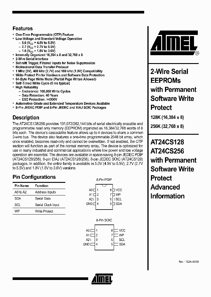 AT24CS256-_280346.PDF Datasheet Download --- IC-ON-LINE