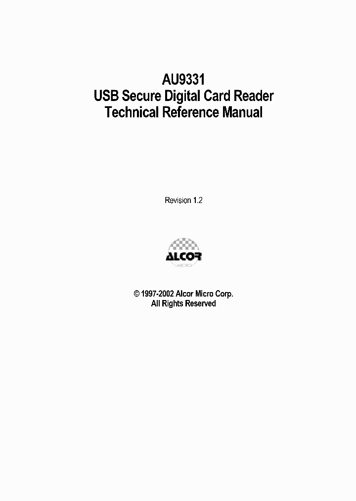 AU9331_200391.PDF Datasheet Download --- IC-ON-LINE