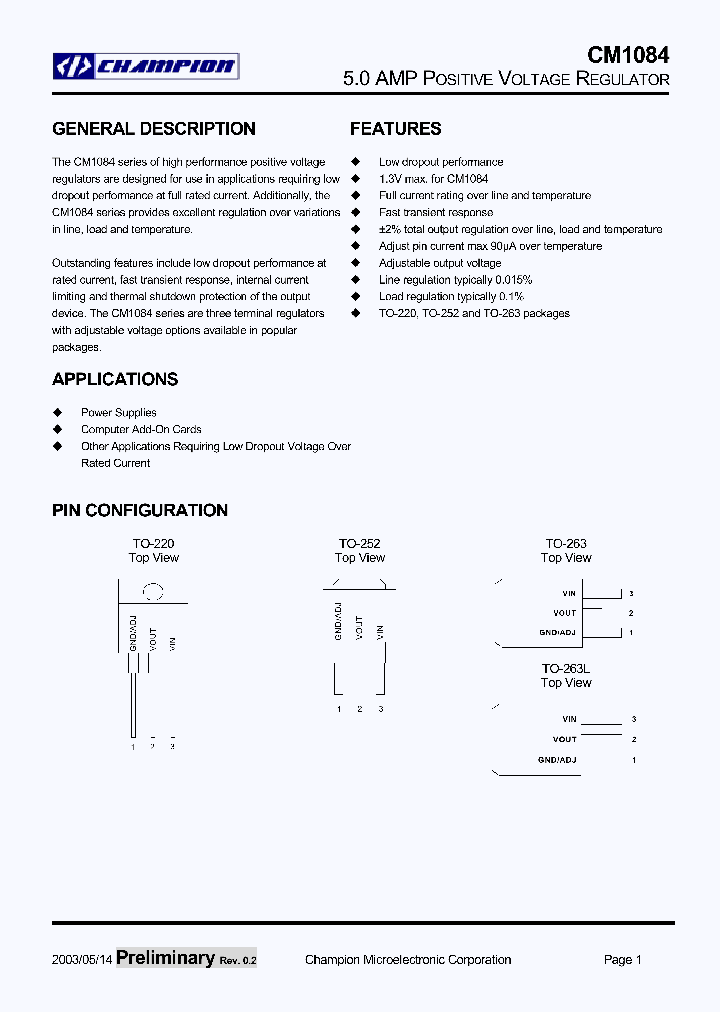 CM108_185699.PDF Datasheet Download --- IC-ON-LINE