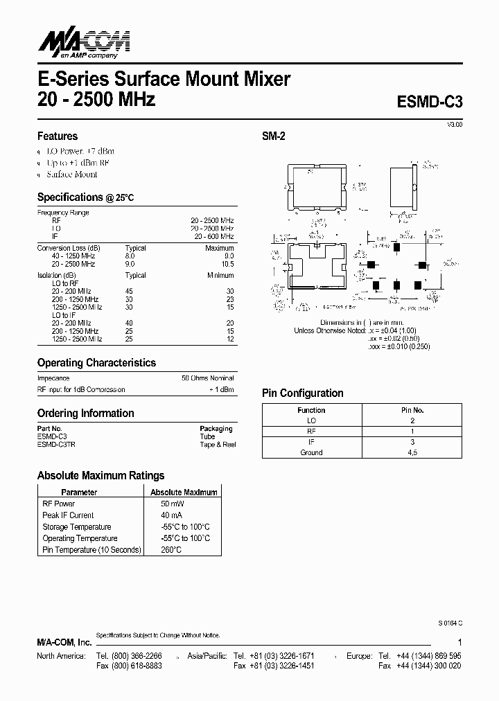 ESMD-C3_317865.PDF Datasheet Download --- IC-ON-LINE