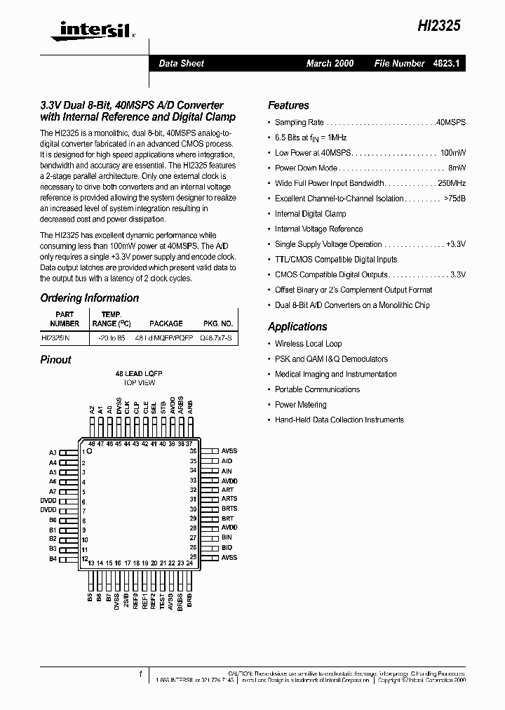 HI2325_364306.PDF Datasheet Download --- IC-ON-LINE