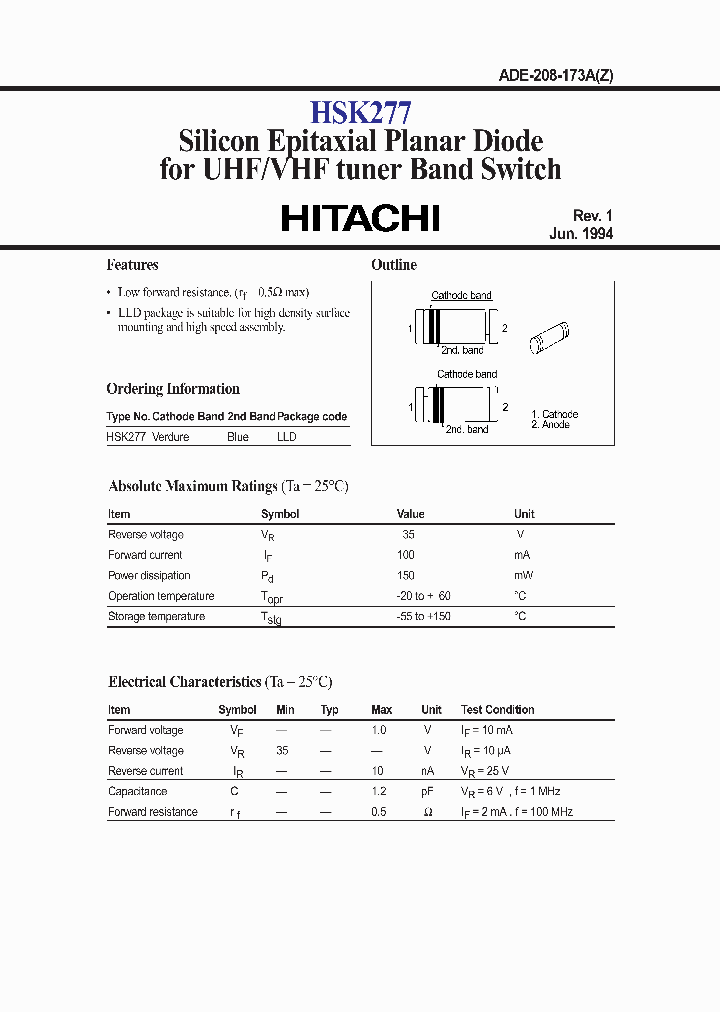 HSK277_183338.PDF Datasheet Download --- IC-ON-LINE