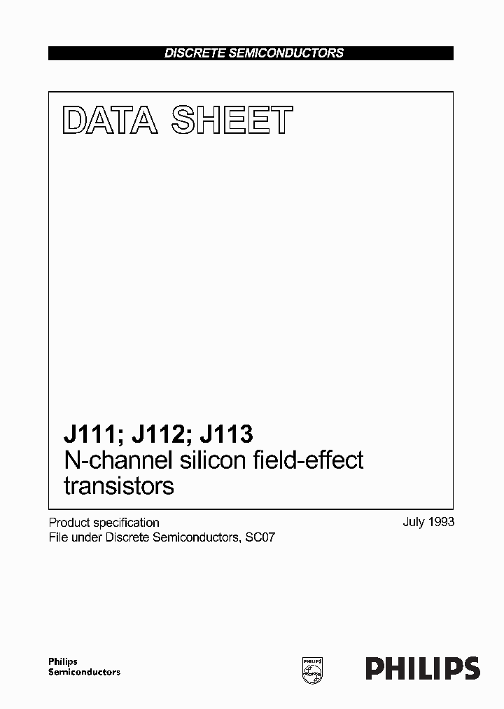 J111_310500.PDF Datasheet Download --- IC-ON-LINE