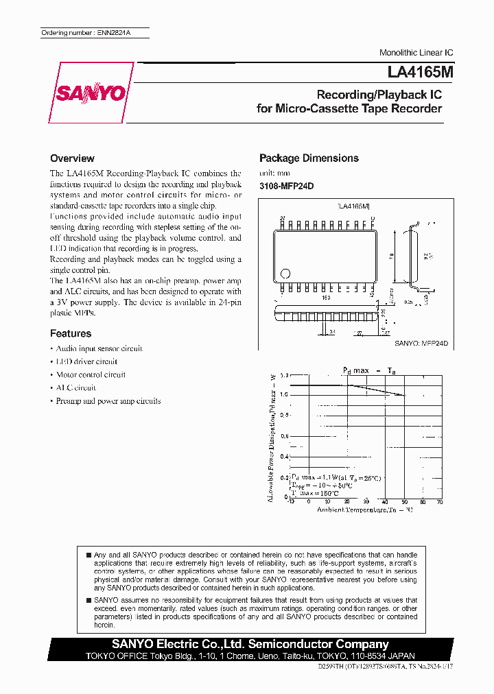 LA4165M_199731.PDF Datasheet Download --- IC-ON-LINE