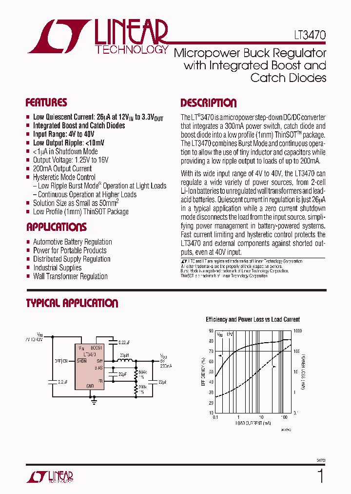 LT3470_357470.PDF Datasheet Download --- IC-ON-LINE