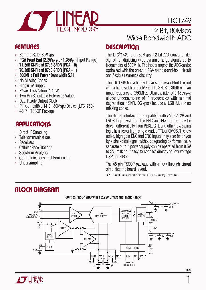 LTC1749_196084.PDF Datasheet Download --- IC-ON-LINE