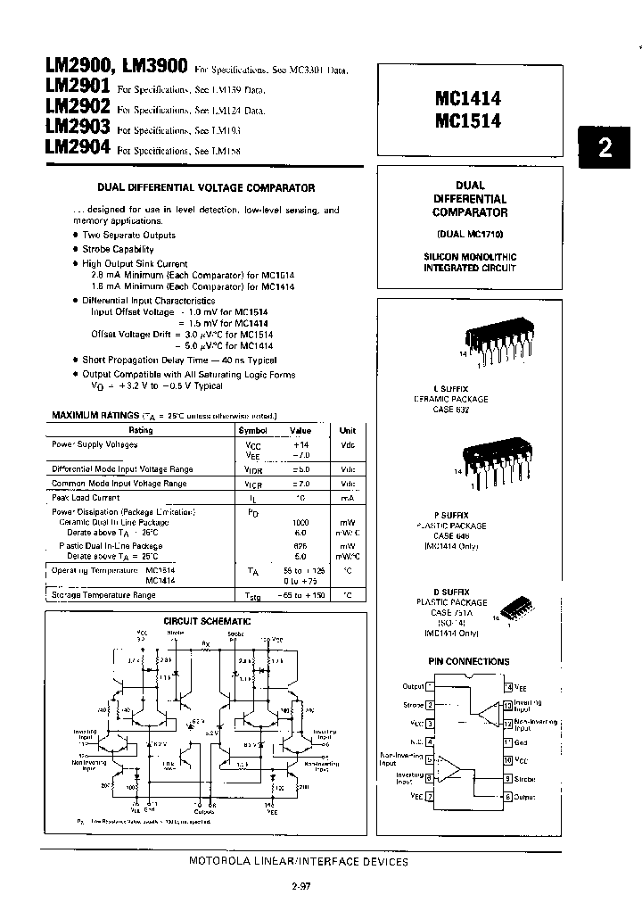 MC1514_314252.PDF Datasheet Download --- IC-ON-LINE