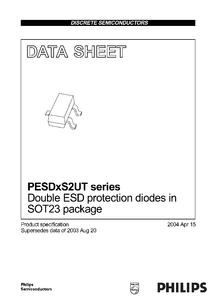 PESD3V3S2UT_307134.PDF Datasheet Download --- IC-ON-LINE