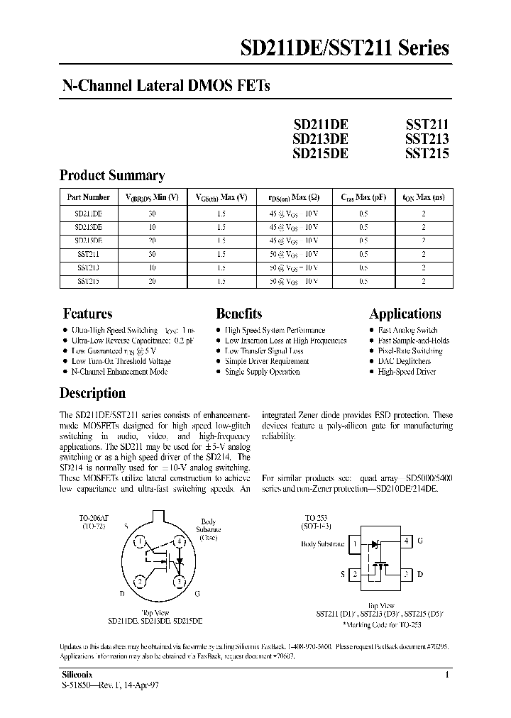 SD211DE_239739.PDF Datasheet Download --- IC-ON-LINE