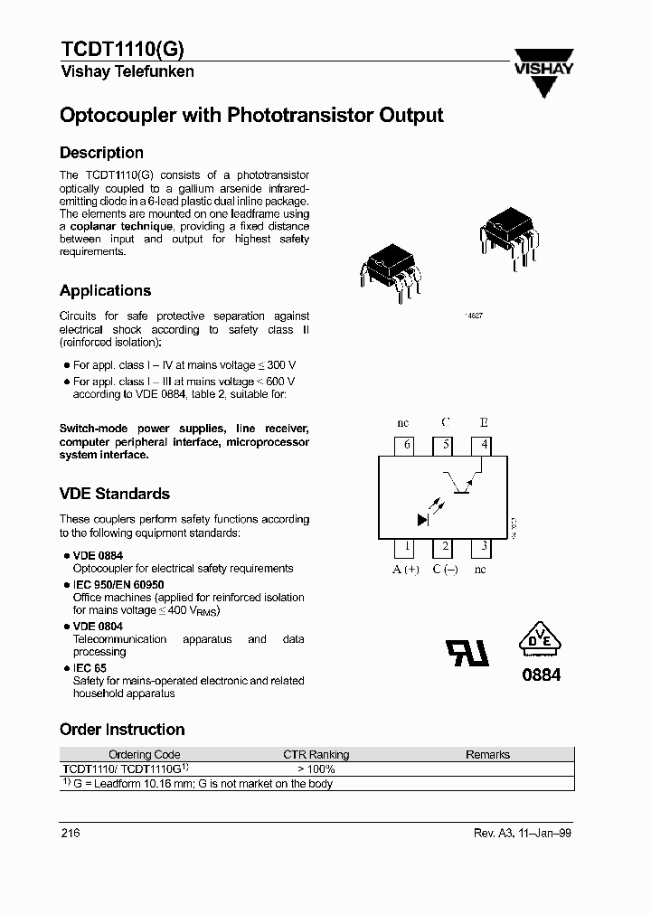 TCDT1110G_310794.PDF Datasheet Download --- IC-ON-LINE
