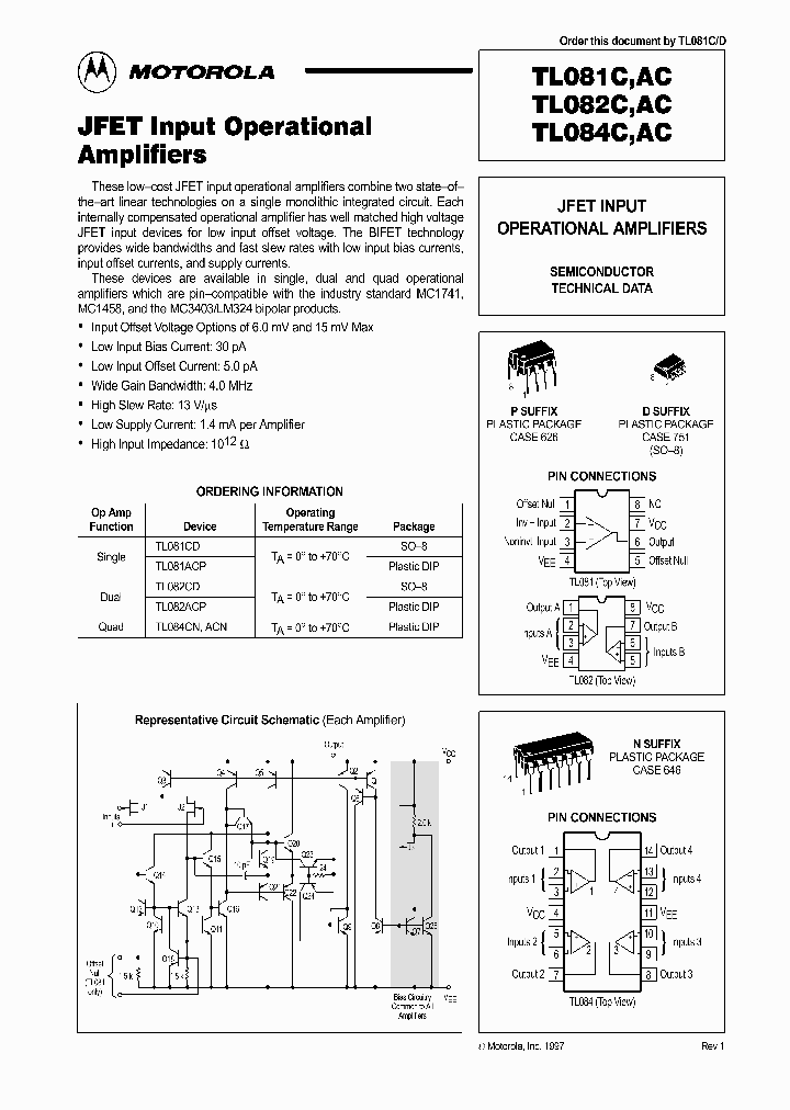 TL084CN_324420.PDF Datasheet Download --- IC-ON-LINE