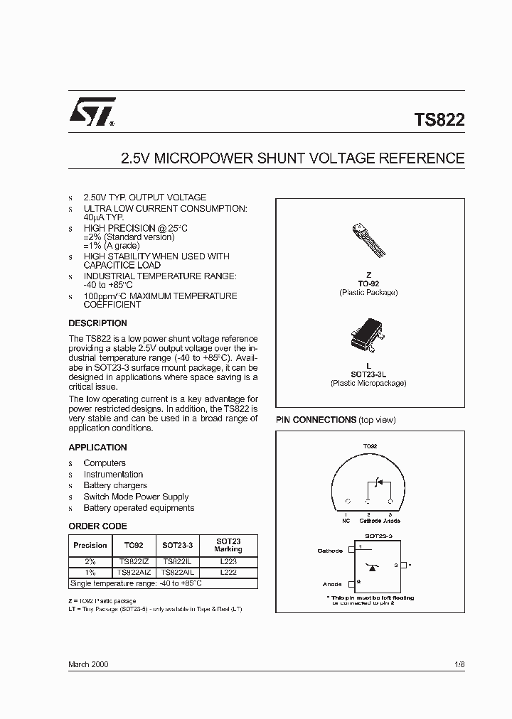 TS822_63182.PDF Datasheet Download --- IC-ON-LINE