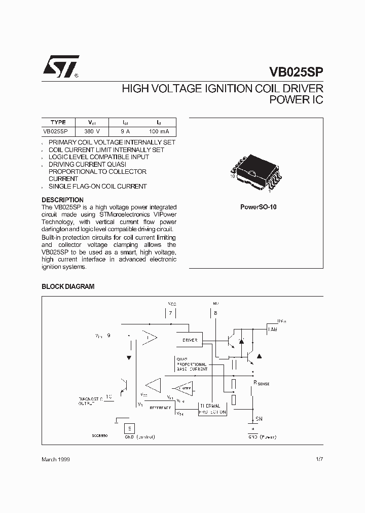 VB025SP_384660.PDF Datasheet Download --- IC-ON-LINE