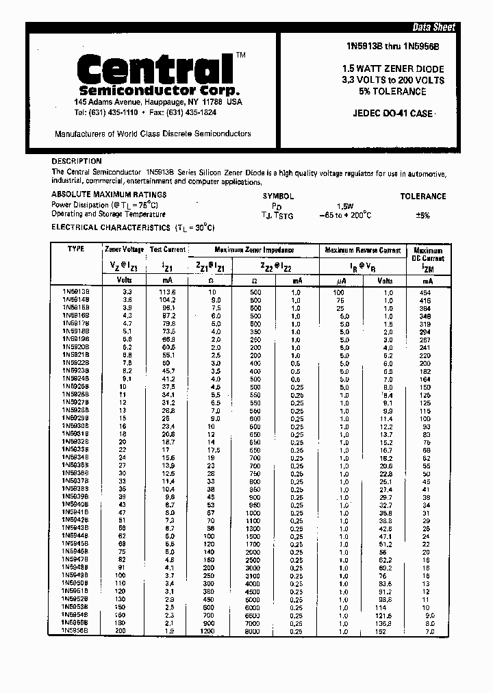 1N5946B_375794.PDF Datasheet Download --- IC-ON-LINE