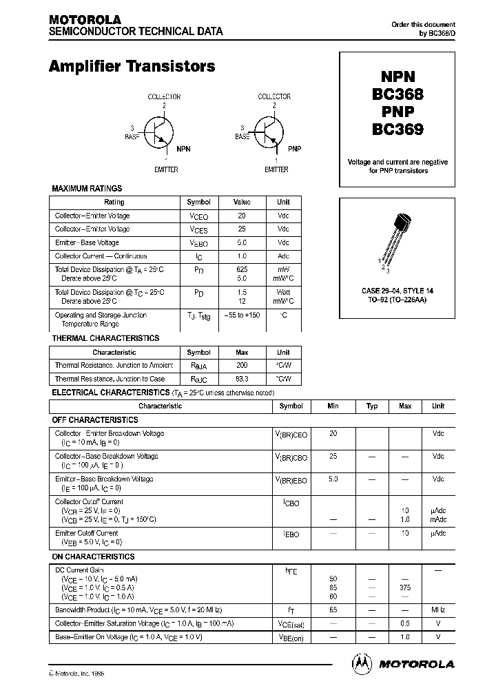 BC368_400850.PDF Datasheet Download --- IC-ON-LINE