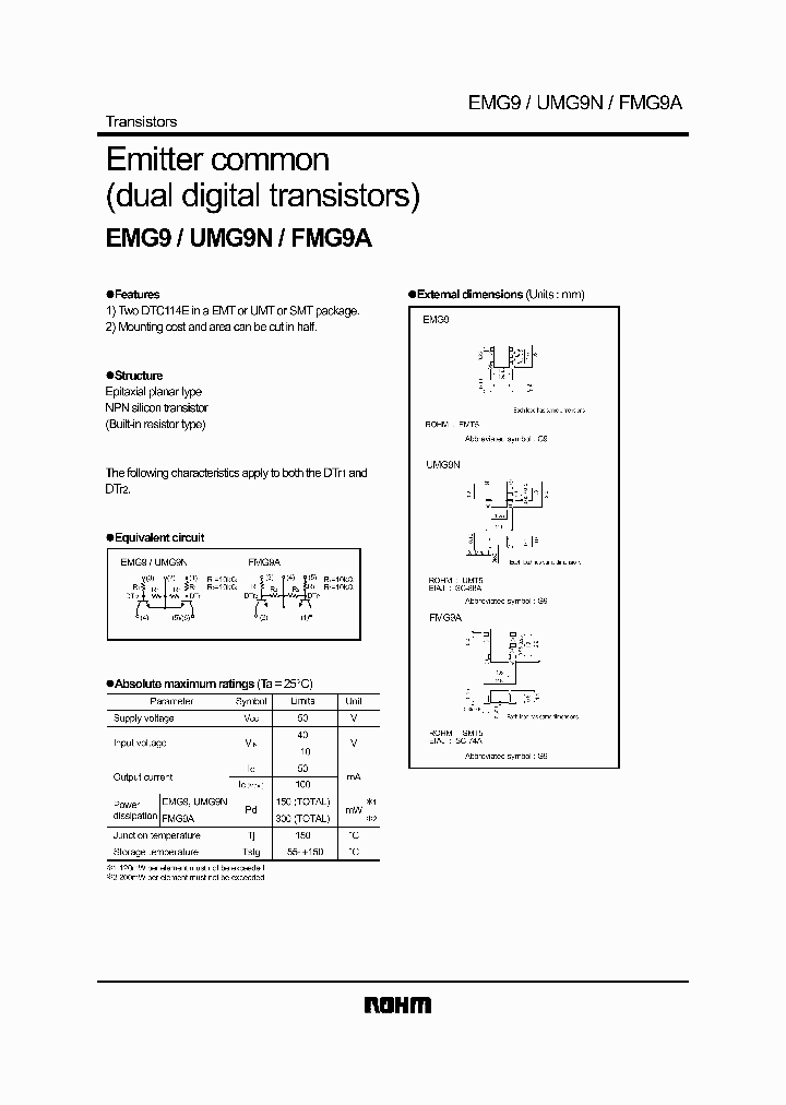 UMG9N_59353.PDF Datasheet Download --- IC-ON-LINE