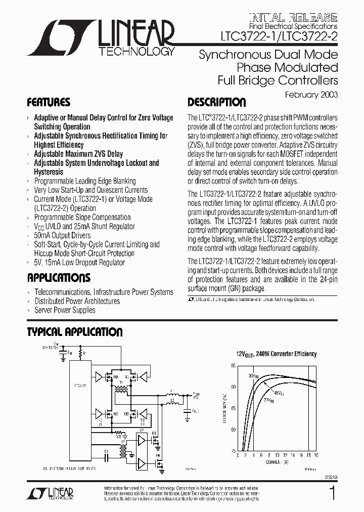 LTC1696_418425.PDF Datasheet Download --- IC-ON-LINE