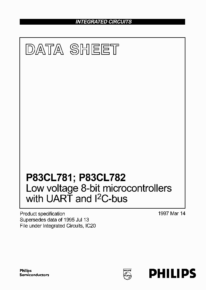 P83CL781_424177.PDF Datasheet Download --- IC-ON-LINE