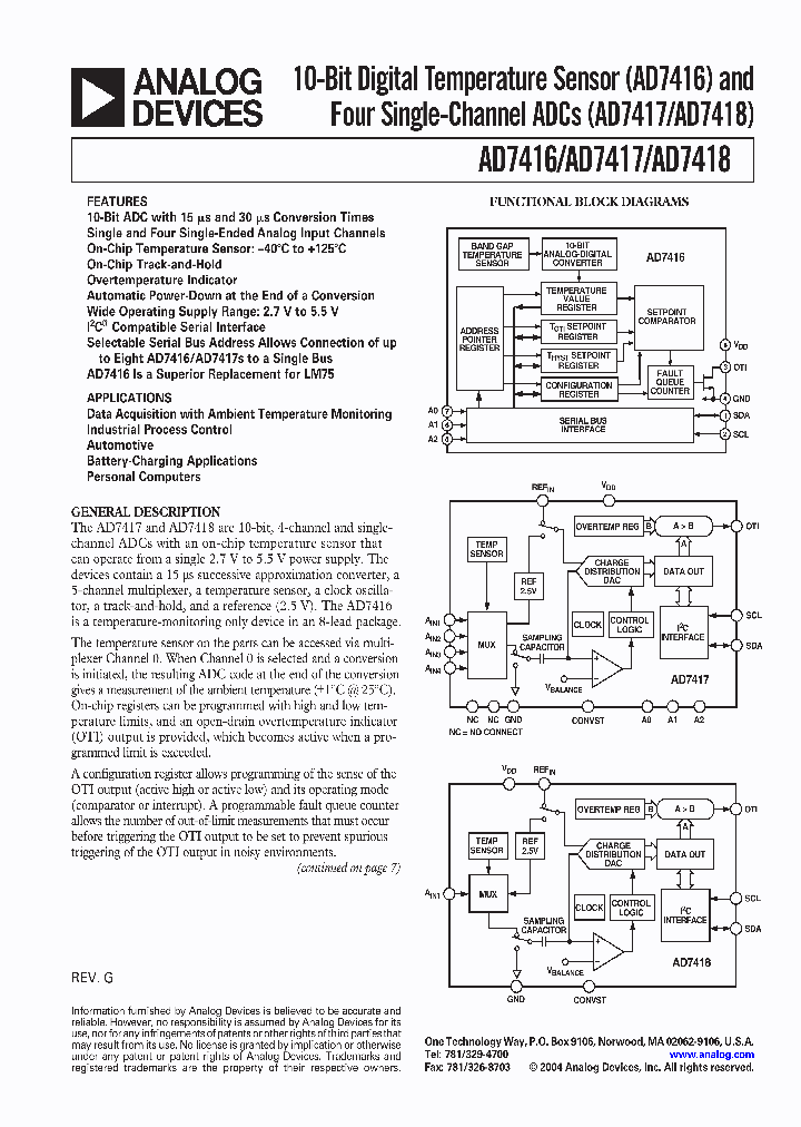 AD7416ARMZ_467049.PDF Datasheet Download --- IC-ON-LINE