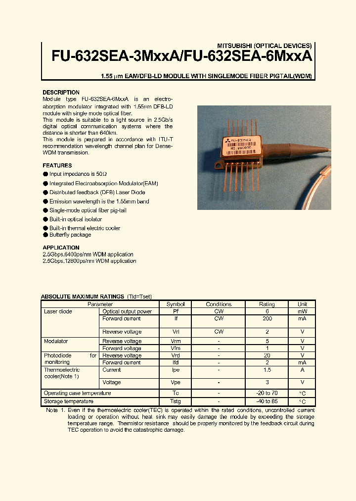 FU-632SEA-3M43A_95273.PDF Datasheet Download --- IC-ON-LINE
