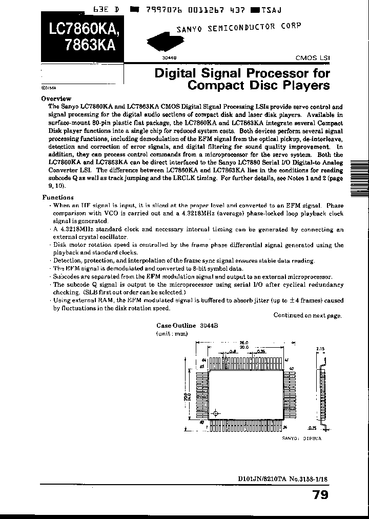 LC7860N_415365.PDF Datasheet Download --- IC-ON-LINE