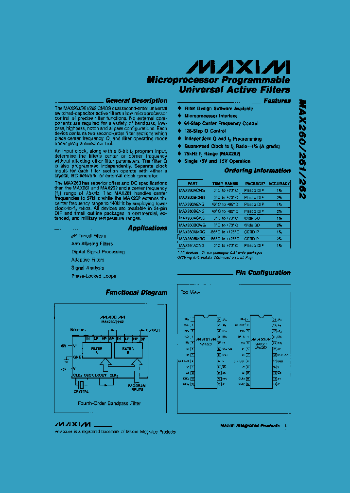 MAX260BCNG_477811.PDF Datasheet Download --- IC-ON-LINE
