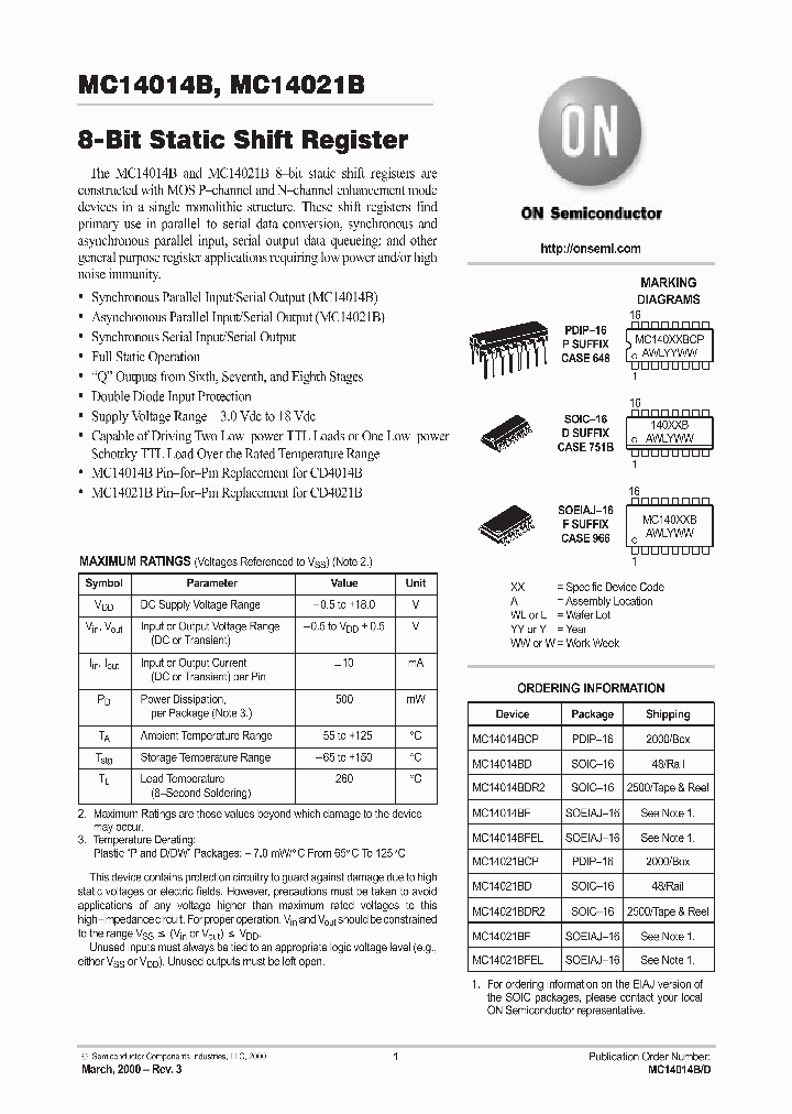 MC14021BCP_27637.PDF Datasheet Download --- IC-ON-LINE