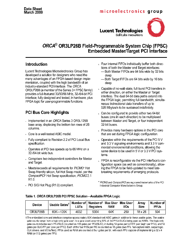 OR3LP26B_459016.PDF Datasheet Download --- IC-ON-LINE