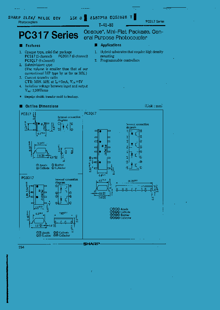 PC317_282380.PDF Datasheet Download --- IC-ON-LINE